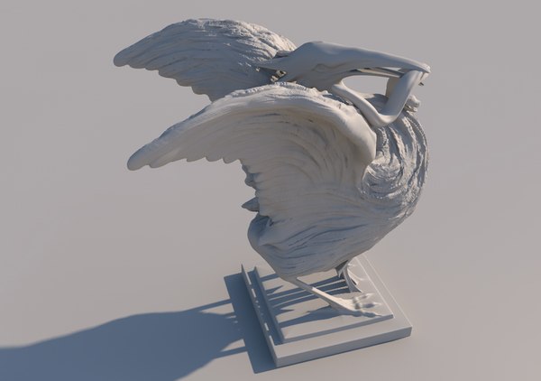 3d model sculpture ibis
