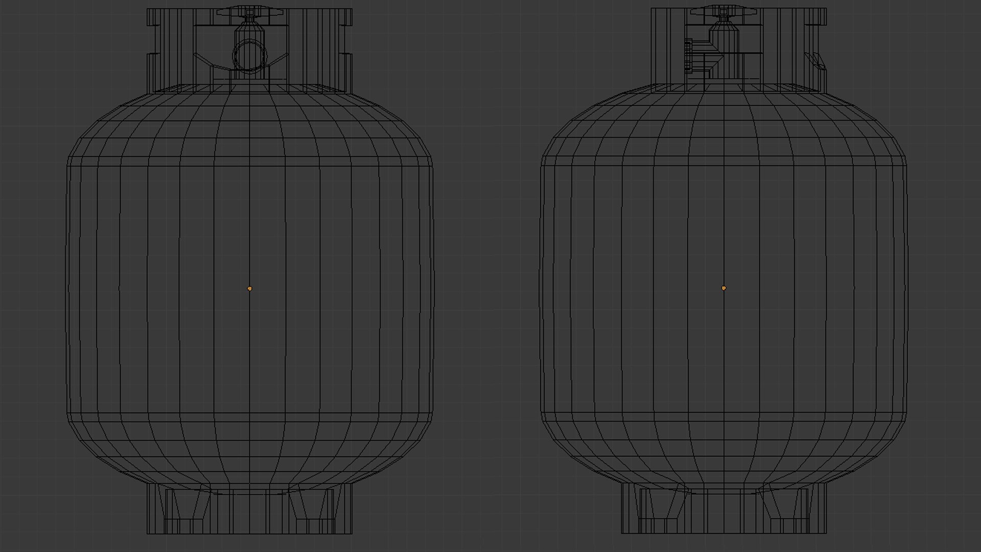 photo-realistic gas container - obj