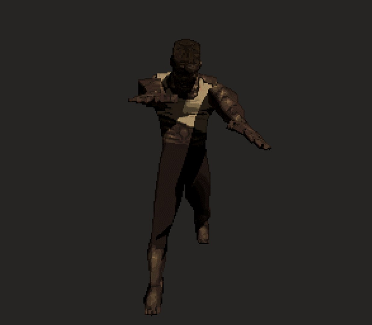 Retro Zombie PSX Models - Fully Rigged And Variants 3D Model ...