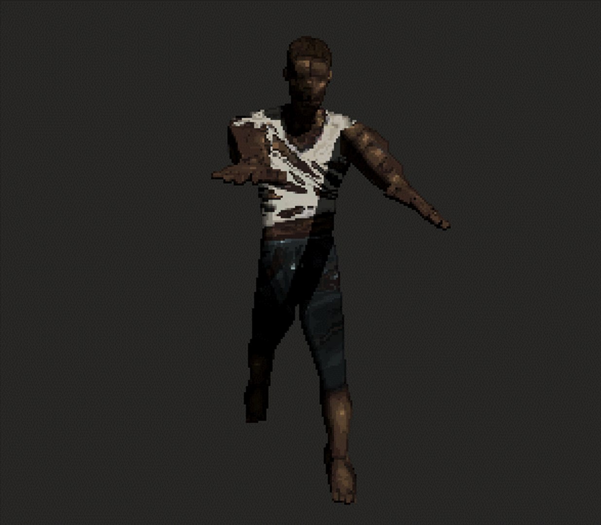 Retro Zombie PSX Models - Fully Rigged And Variants 3D Model ...