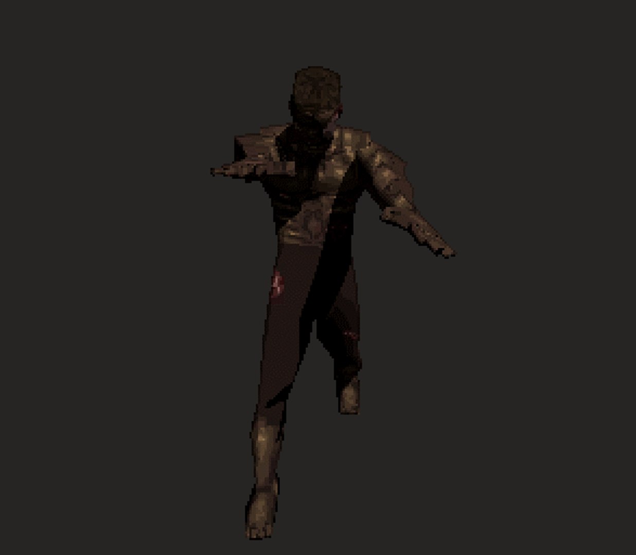 Retro Zombie PSX Models - Fully Rigged And Variants 3D Model ...