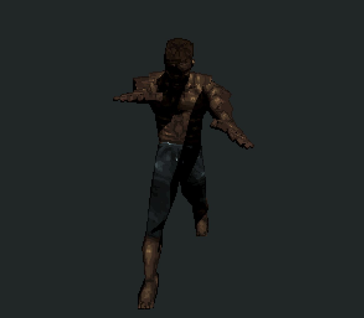 Retro Zombie PSX Models - Fully Rigged And Variants 3D Model ...