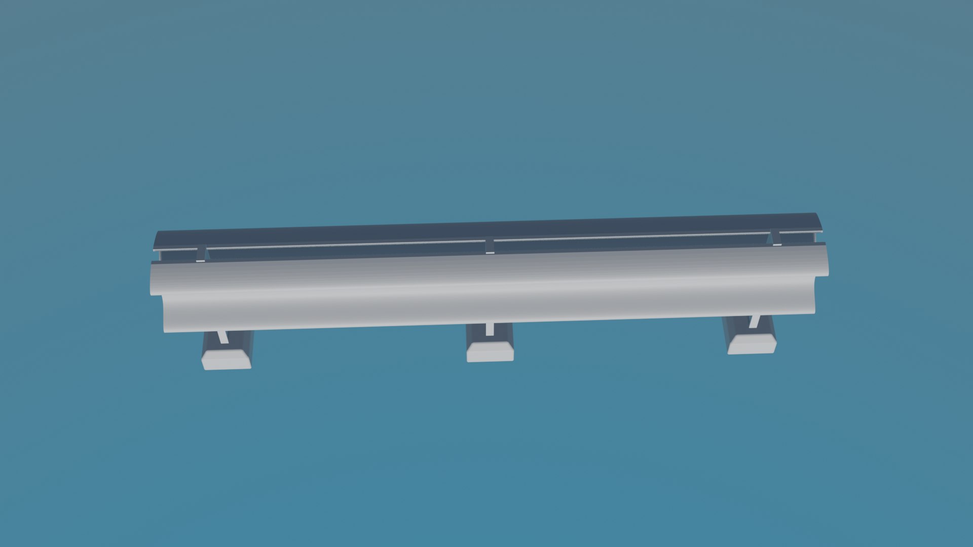3D 3D Concrete Guardrail Model For Games And Animation Model ...