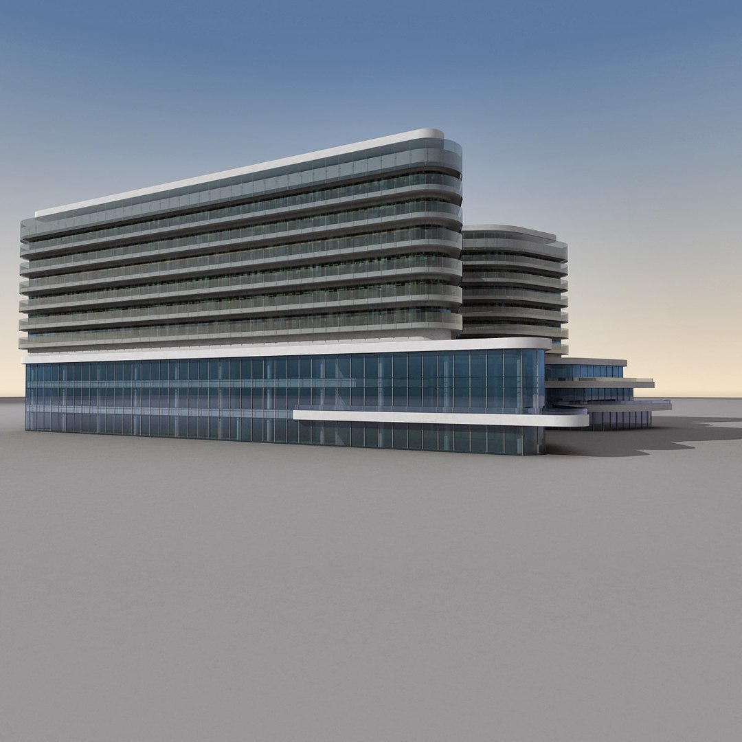 3d Max Modern Building