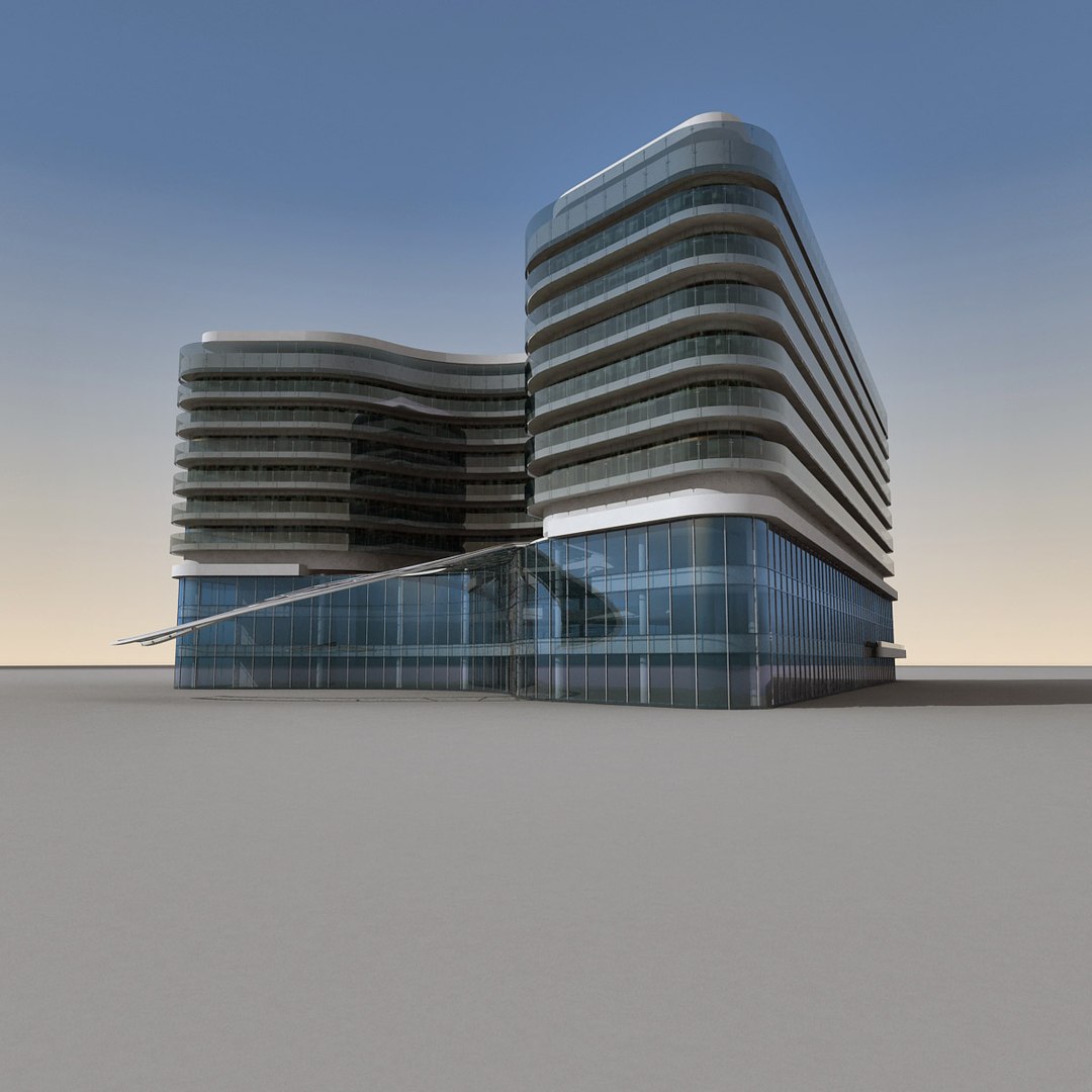 3d Max Modern Building