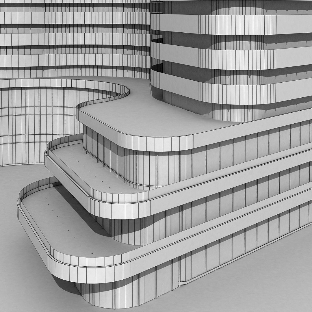 3d Max Modern Building