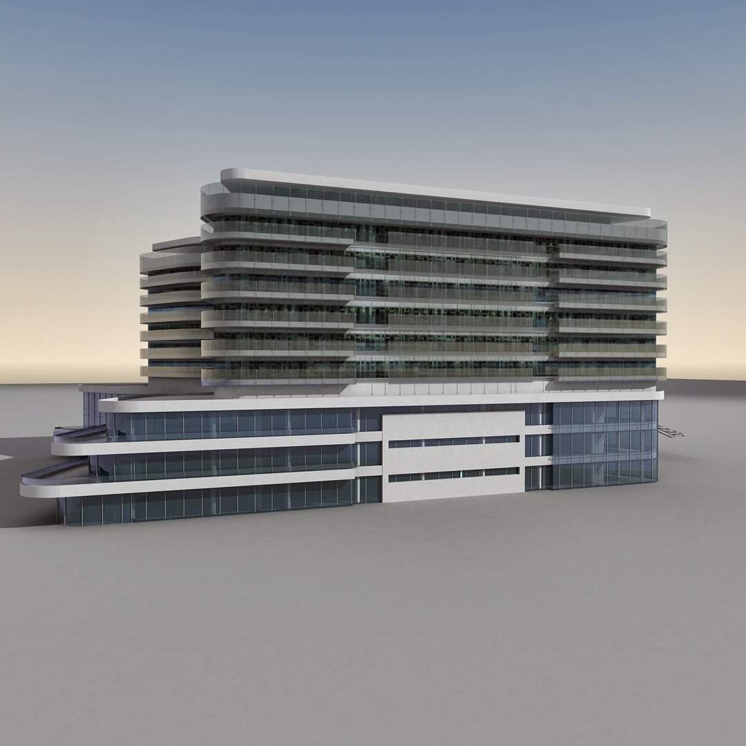 3d Max Modern Building