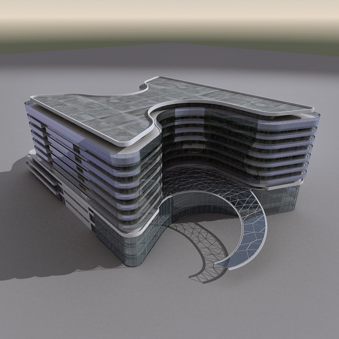 3d Max Modern Building