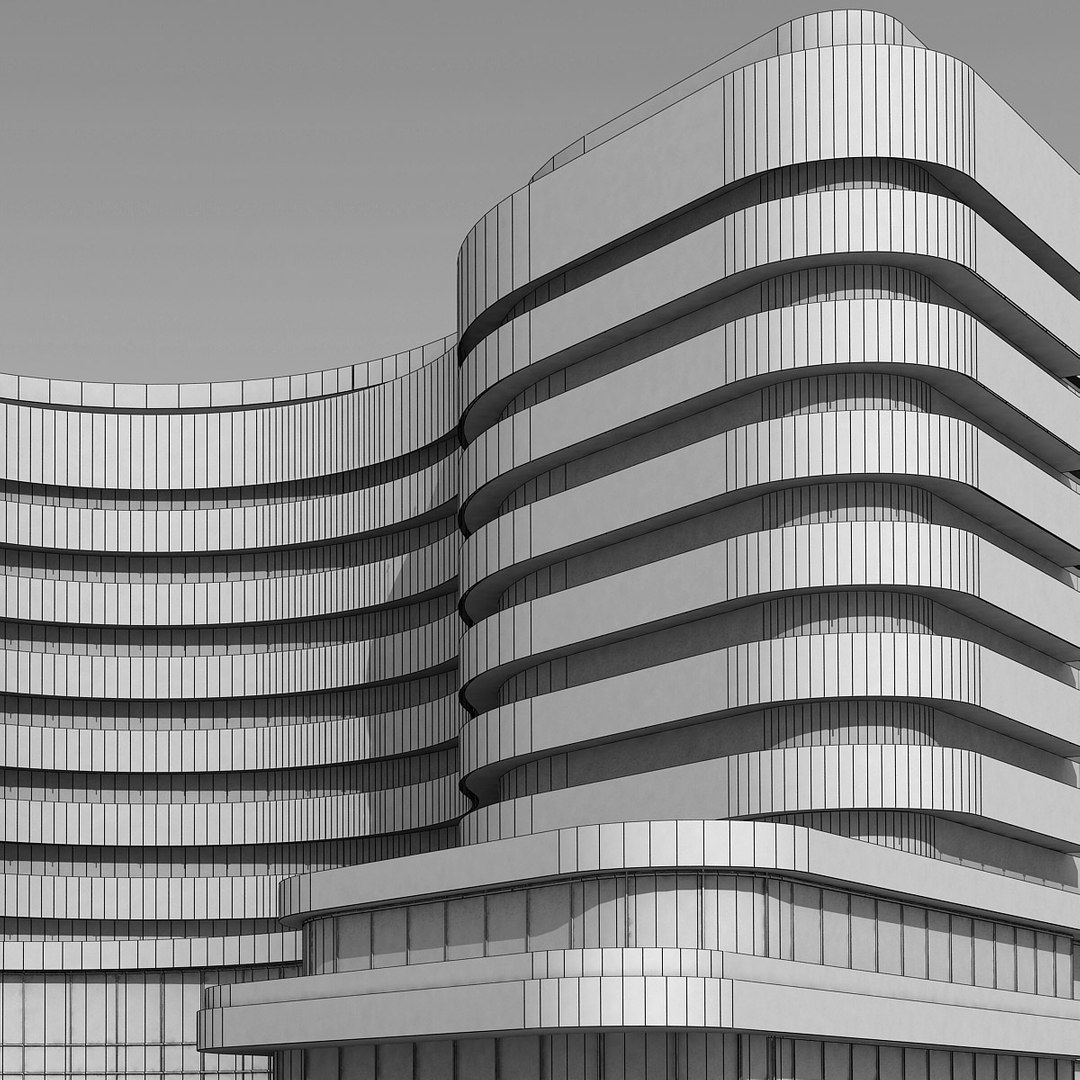 3d Max Modern Building
