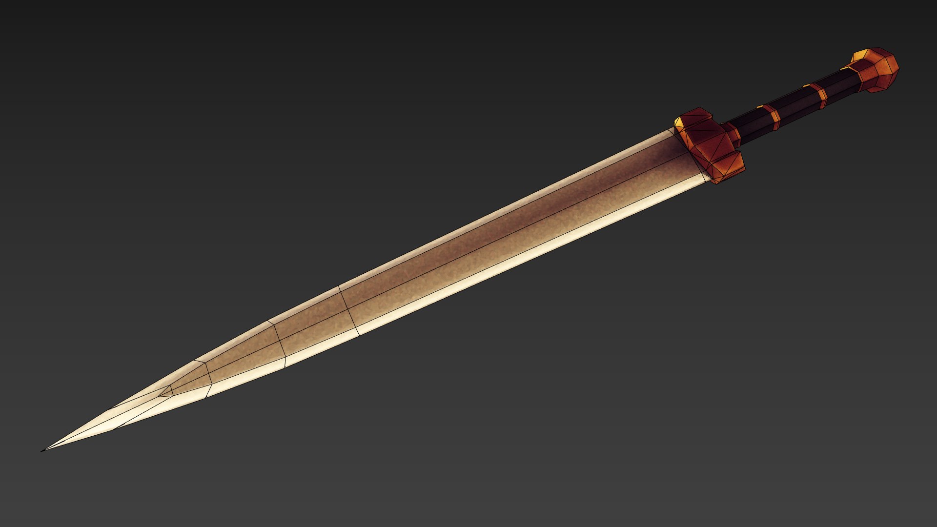 3D Stylized Chinese Jian Sword Model - TurboSquid 1403131
