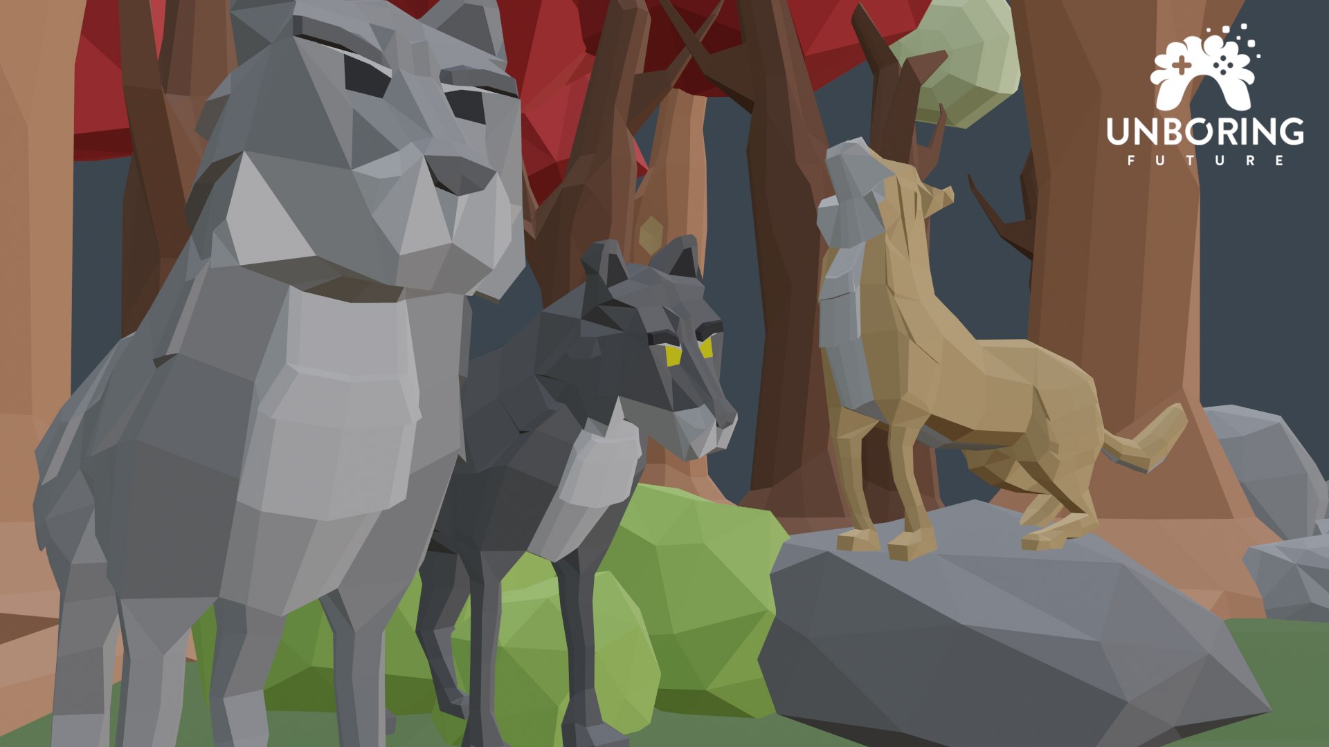 3D LOW POLY Wolf - ANIMATED 3D Model - TurboSquid 2256804