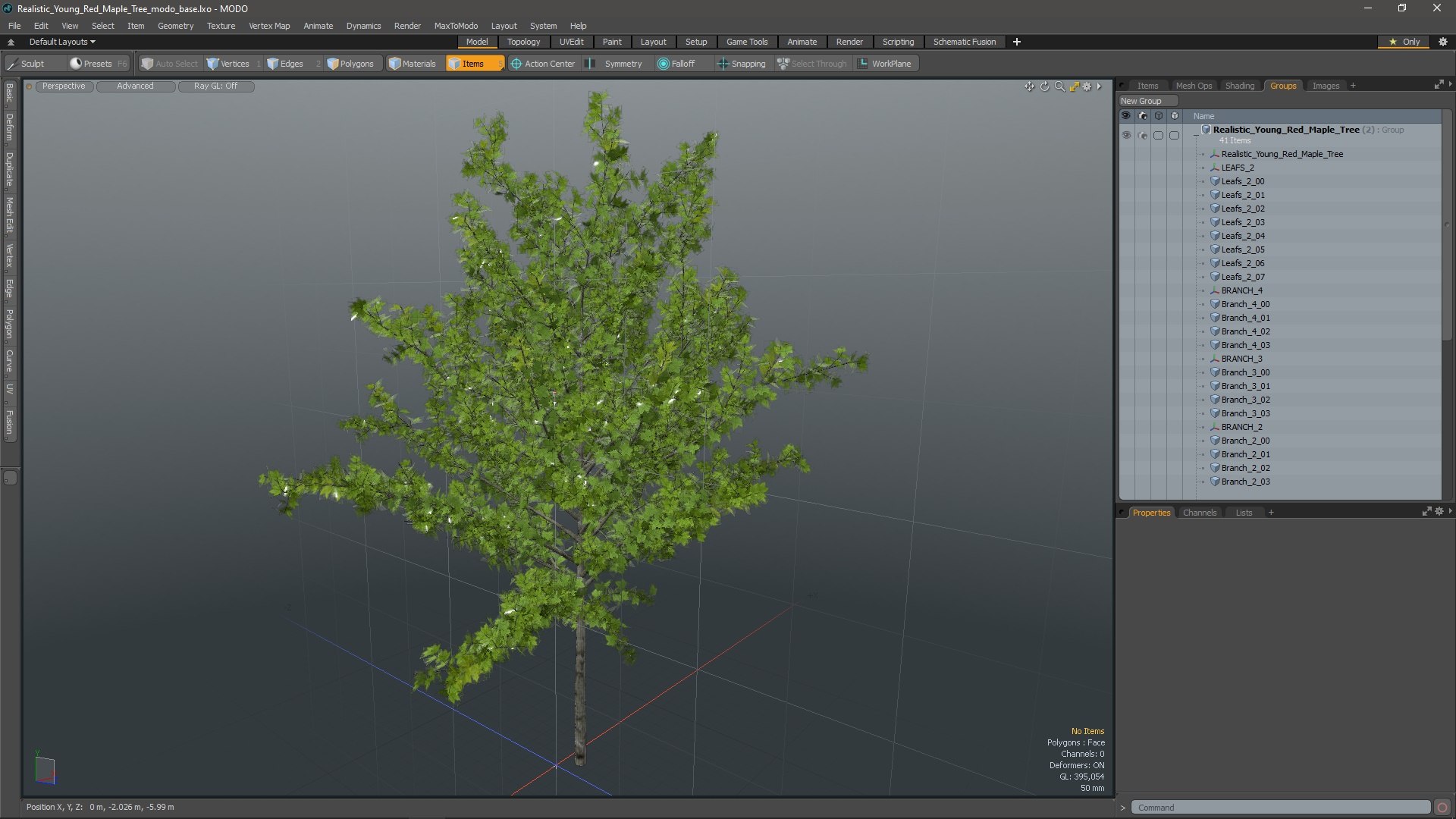 Realistic Young Red Maple Tree Model - TurboSquid 2201967