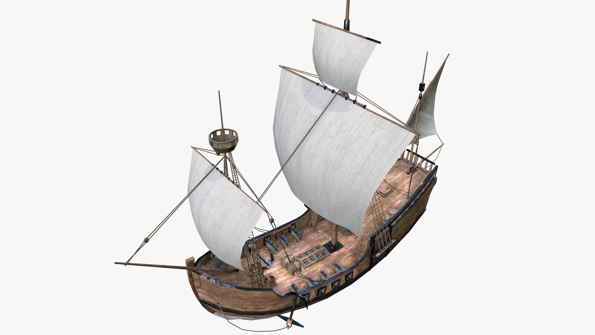 3D model caravel ship - TurboSquid 1699822