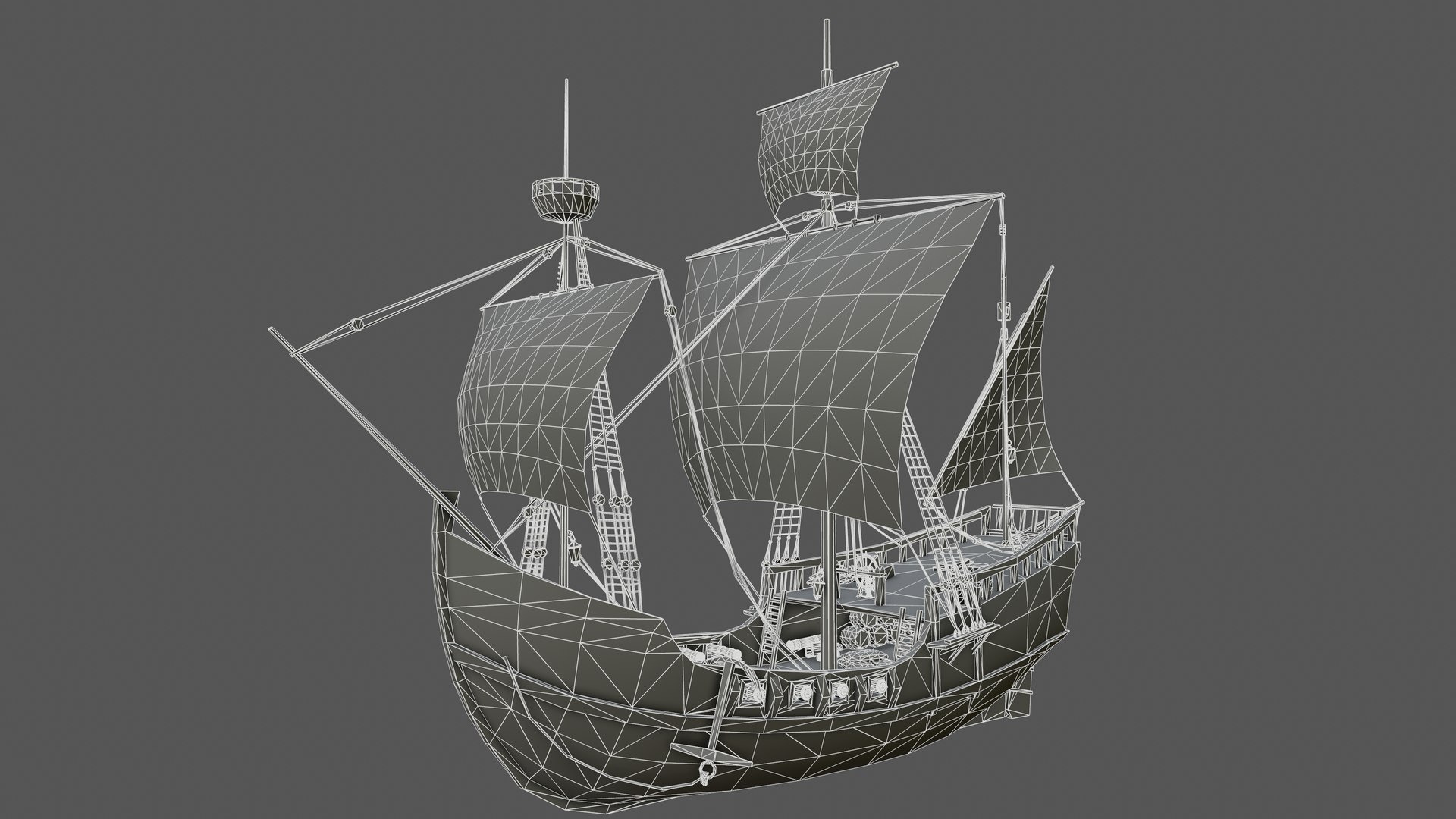 3D model caravel ship - TurboSquid 1699822
