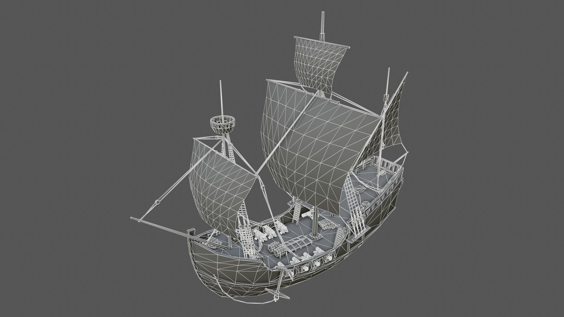 3D model caravel ship - TurboSquid 1699822