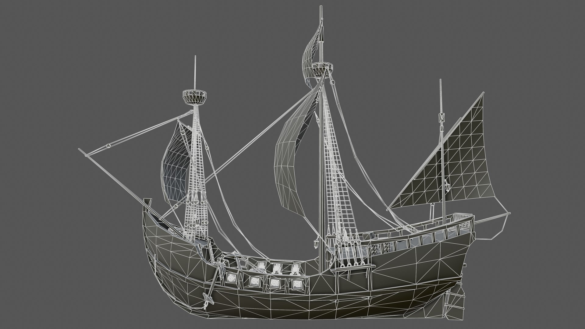 3D model caravel ship - TurboSquid 1699822