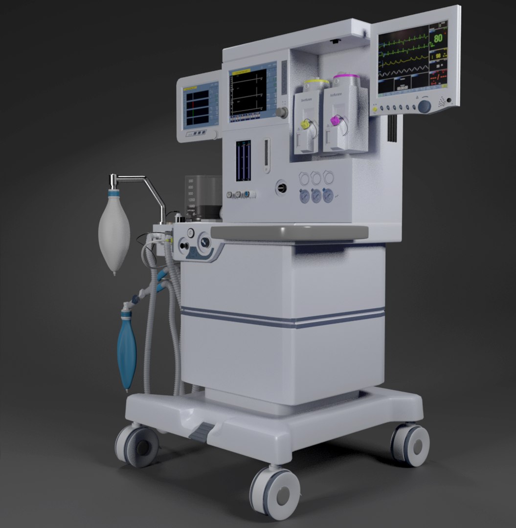 3D anaesthesia machine s 6100 model - TurboSquid 1540447