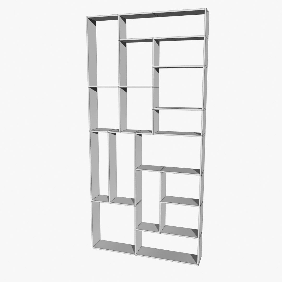 Display Shelf 3d Model