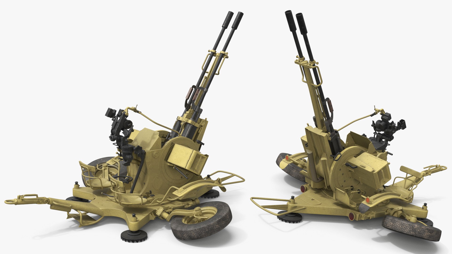 23mm Automatic Air Defense Gun Desert Model - TurboSquid 2459096