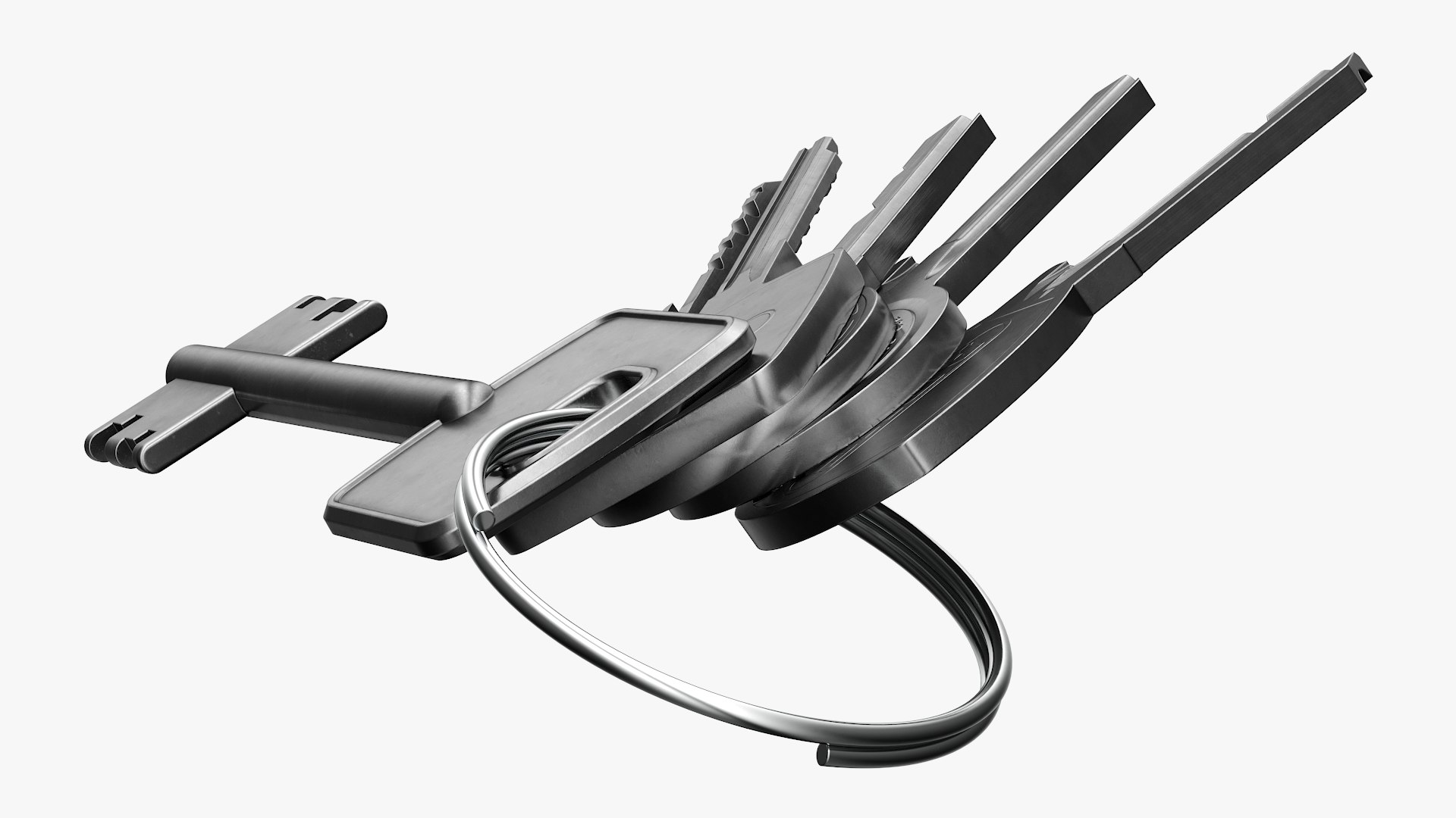 Set of Keys 01 3D model - TurboSquid 1900669