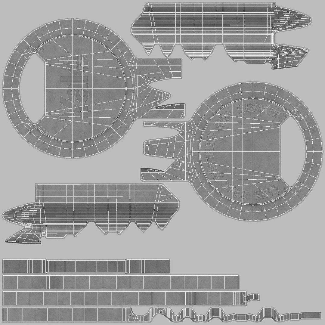 Set of Keys 01 3D model - TurboSquid 1900669