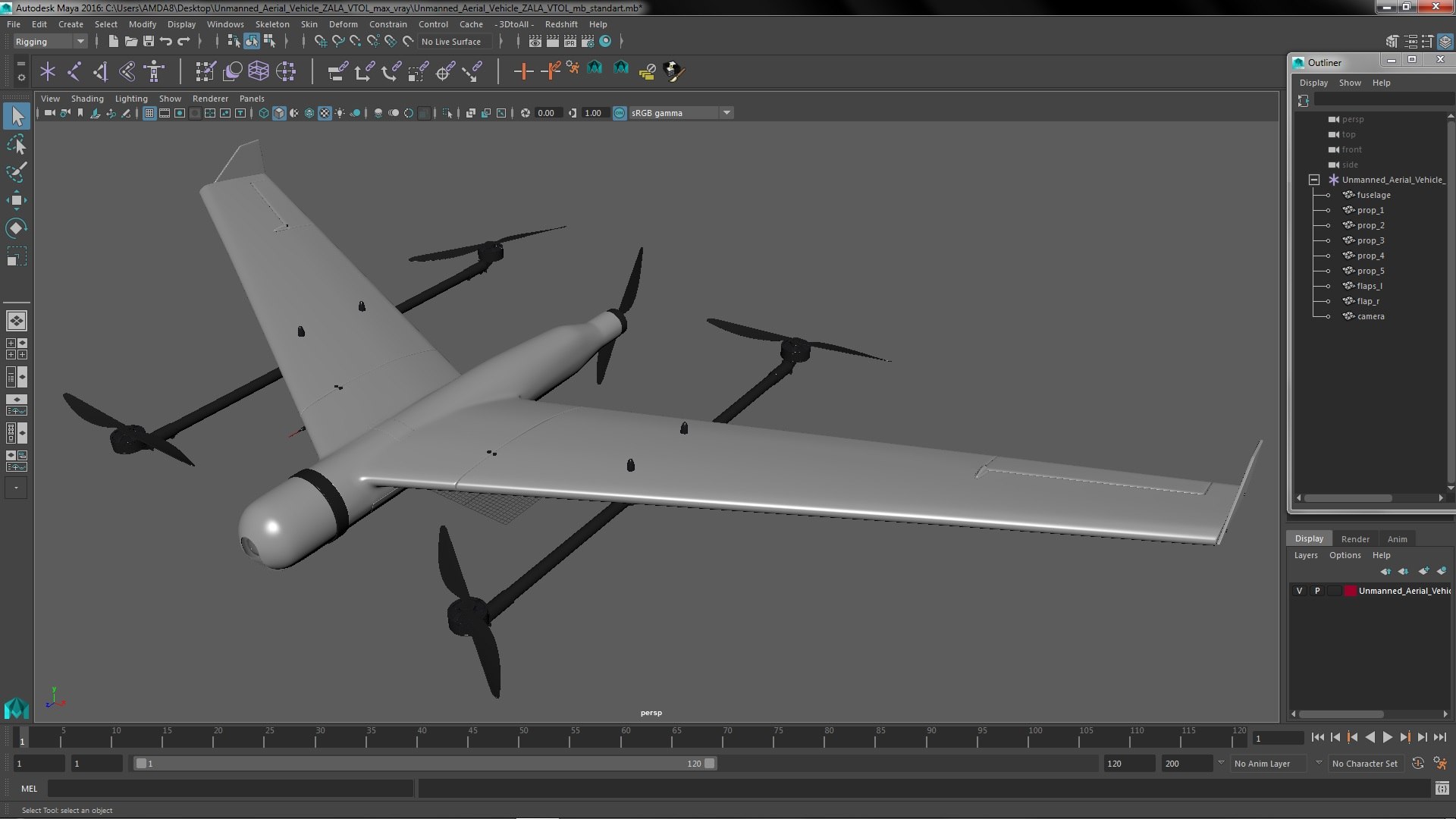 Unmanned Aerial Vehicle ZALA VTOL Model - TurboSquid 2037557