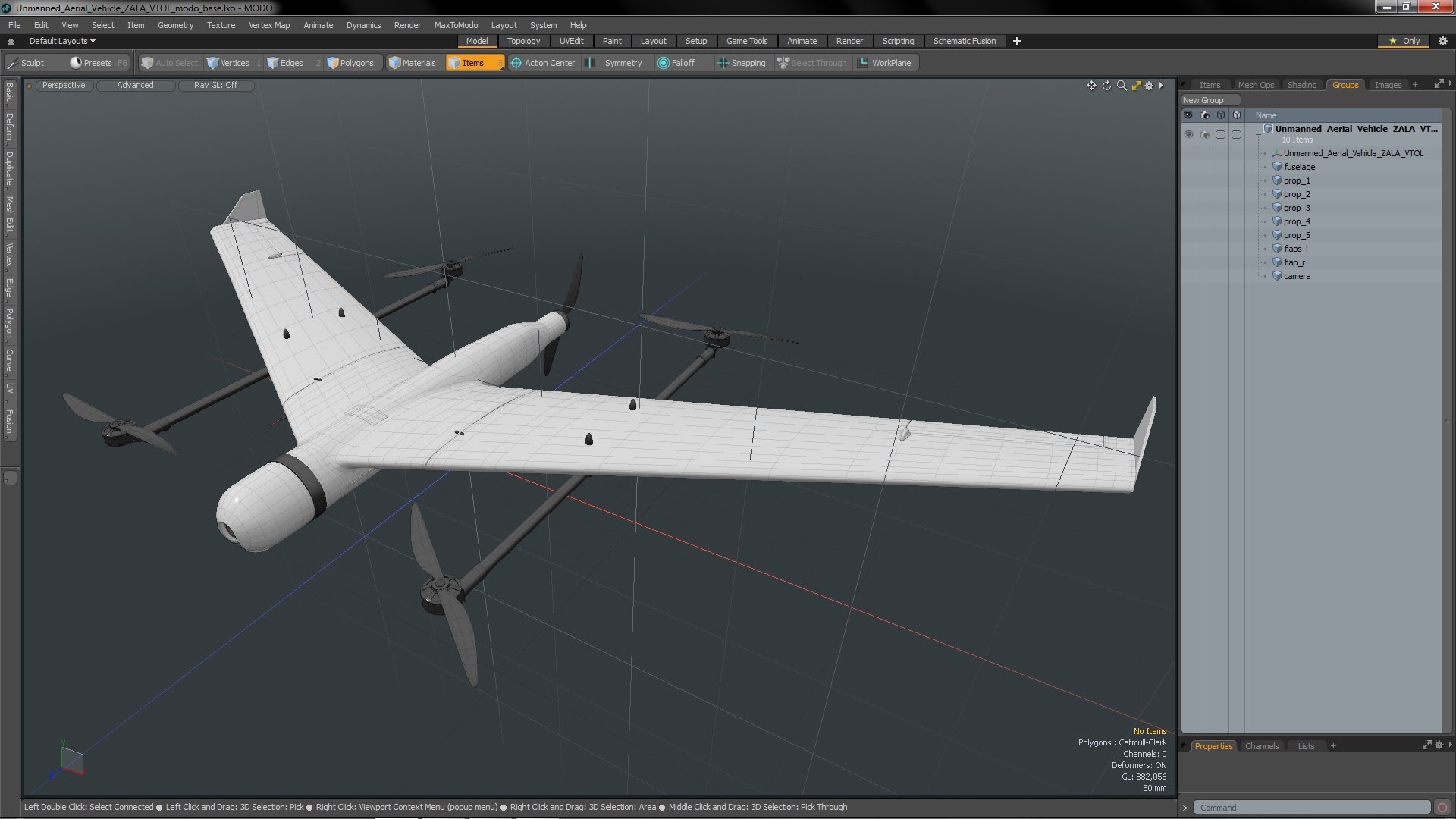 Unmanned Aerial Vehicle ZALA VTOL Model - TurboSquid 2037557
