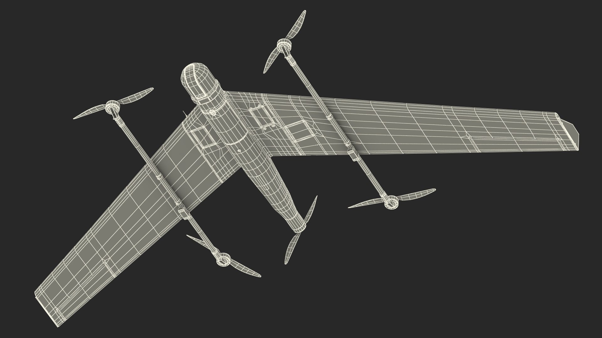 Unmanned Aerial Vehicle ZALA VTOL Model - TurboSquid 2037557