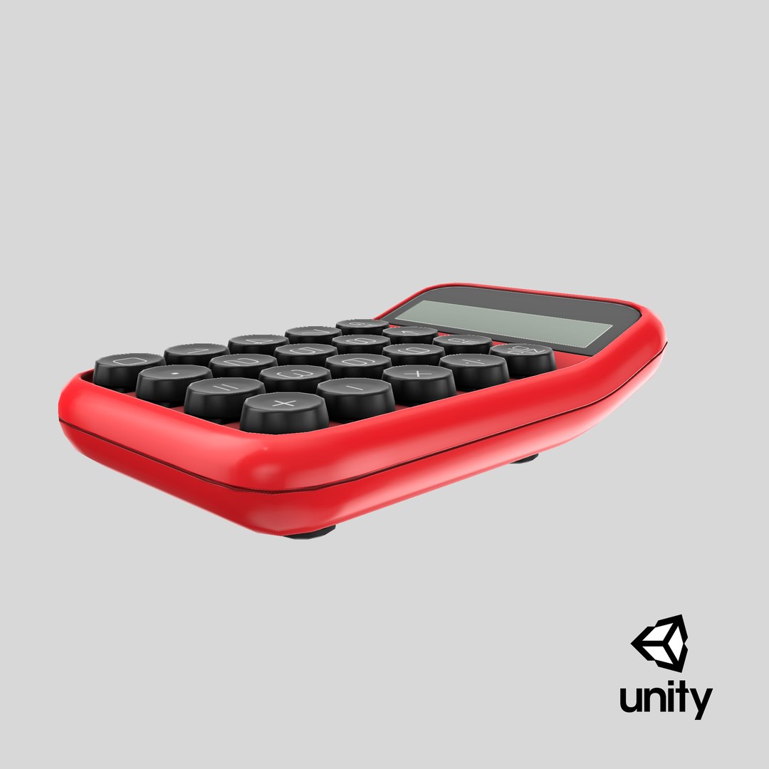 Calculator 1v PBR 3D Model - TurboSquid 2065515