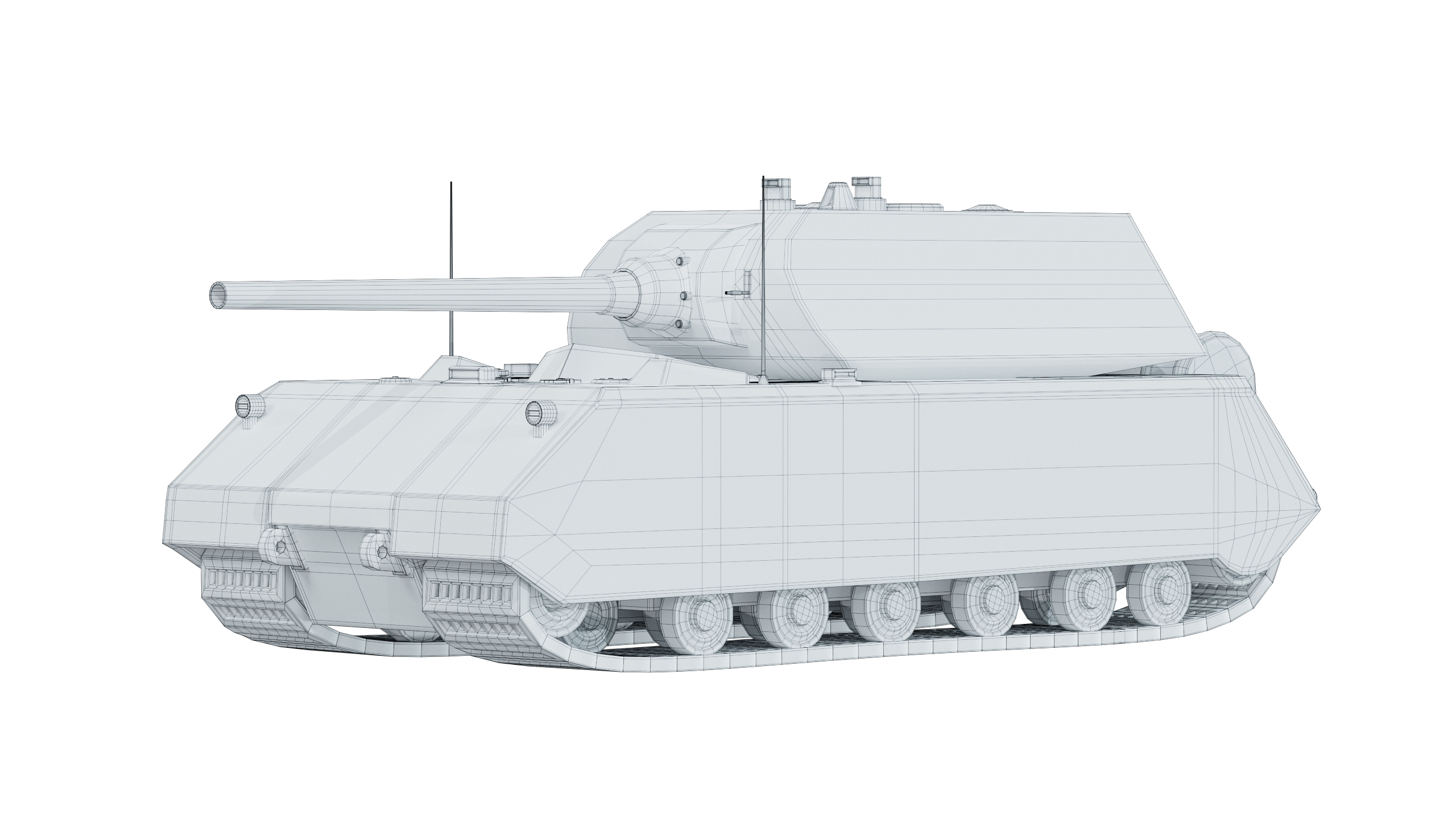 modelo 3d Tanque Maus Panzerkampfwagen VIII - TurboSquid 1693373