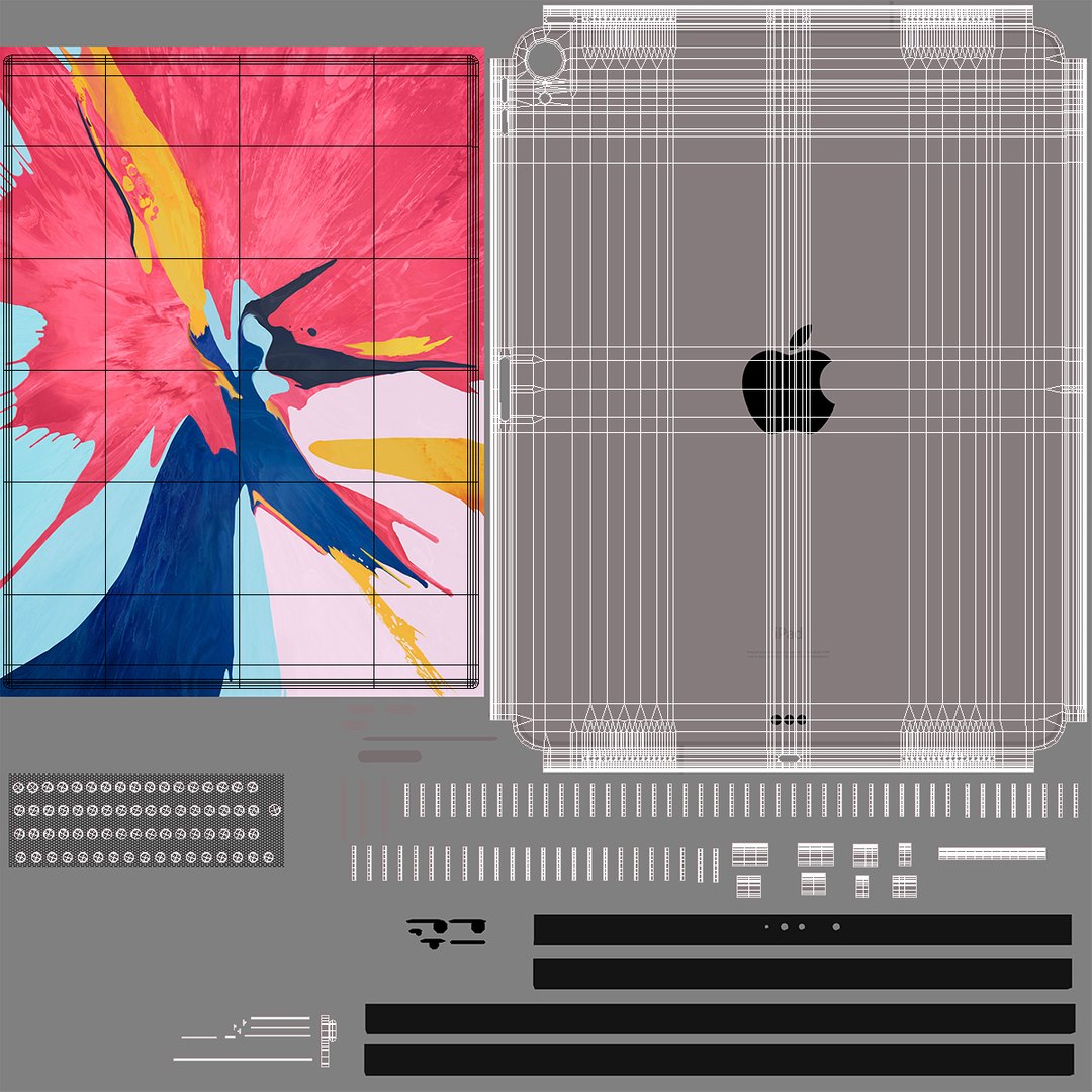 Silver apple ipad pro 3D model - TurboSquid 1362778