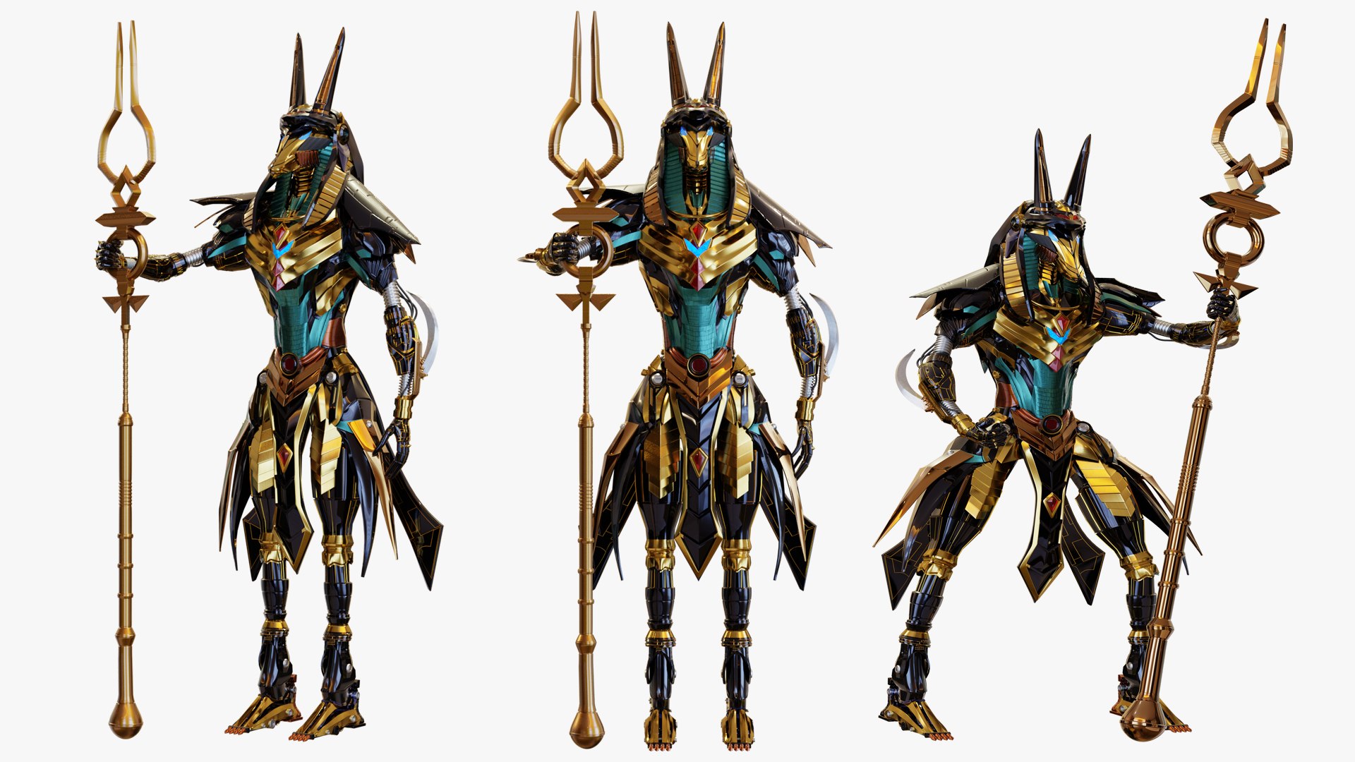 Mecha Anubis 3D Model - TurboSquid 2060826