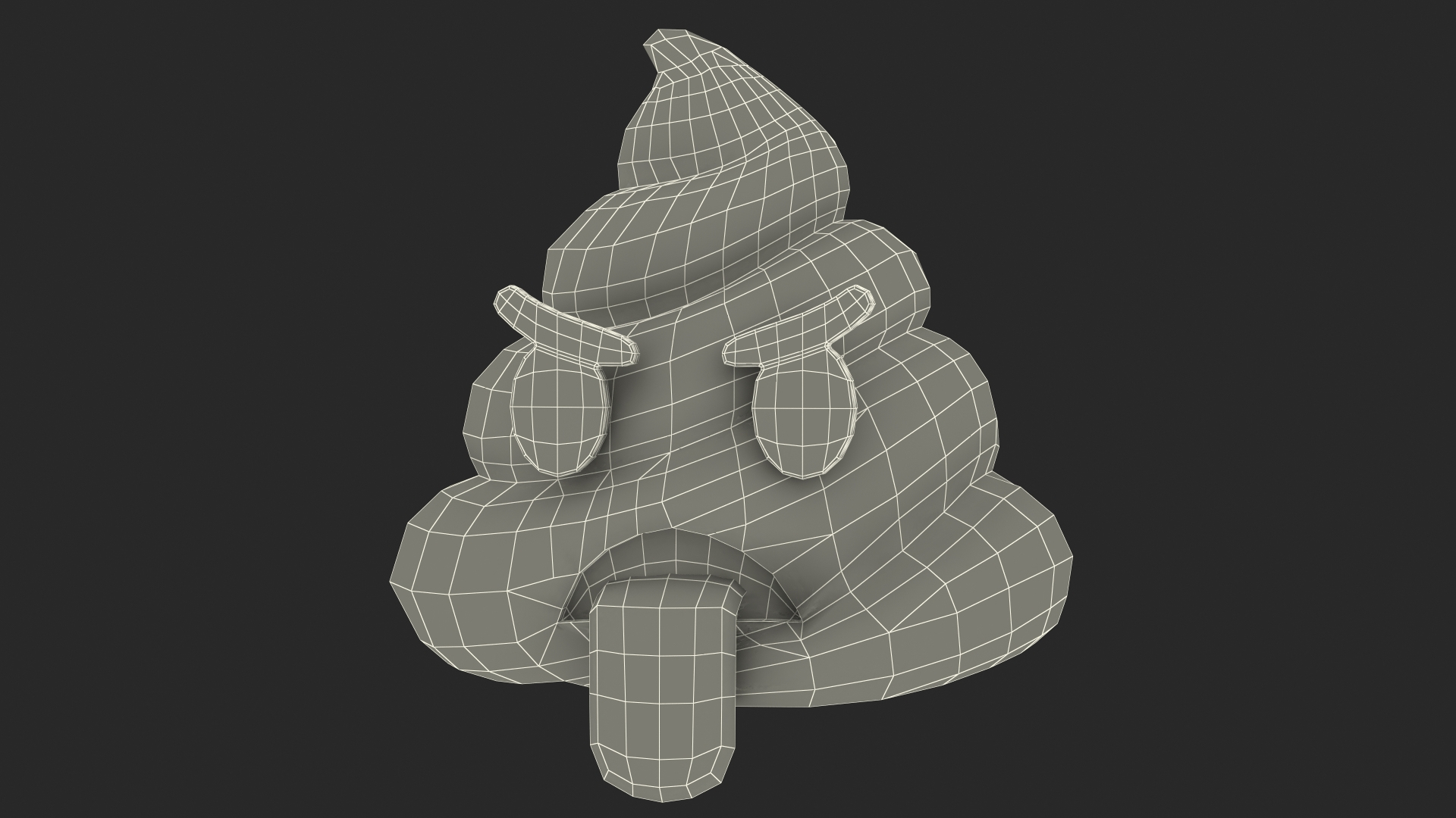 Tongue Out Face Poop Emoji Smile 3D Model - TurboSquid 1801241