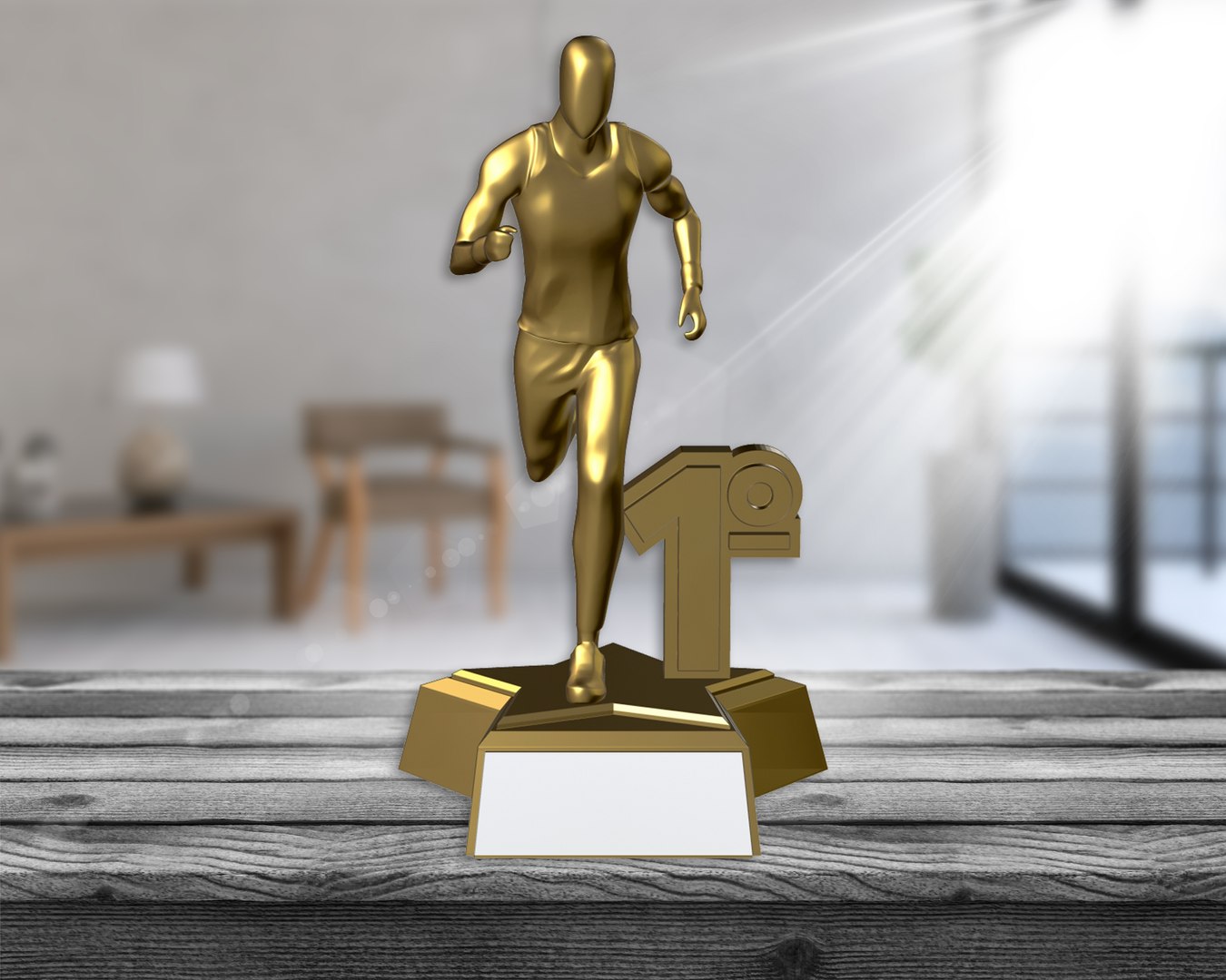 3D 3D Trophy For Runners 1st 2nd And 3rd Place Podium Ready For 3D ...