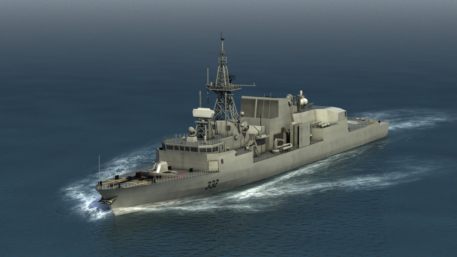 Updated halifax class model - TurboSquid 1517660