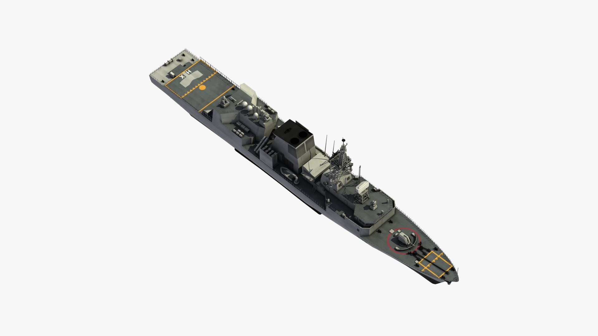 Updated halifax class model - TurboSquid 1517660