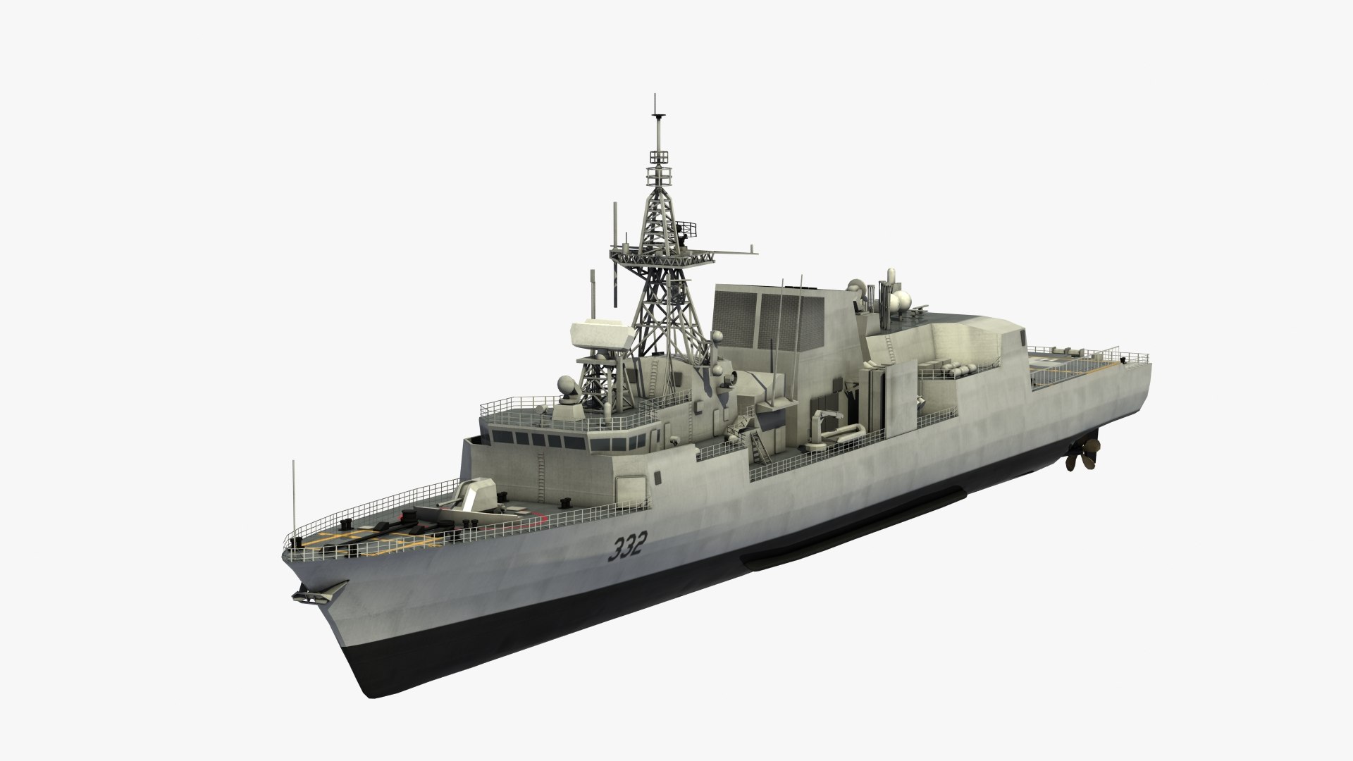 Updated halifax class model - TurboSquid 1517660