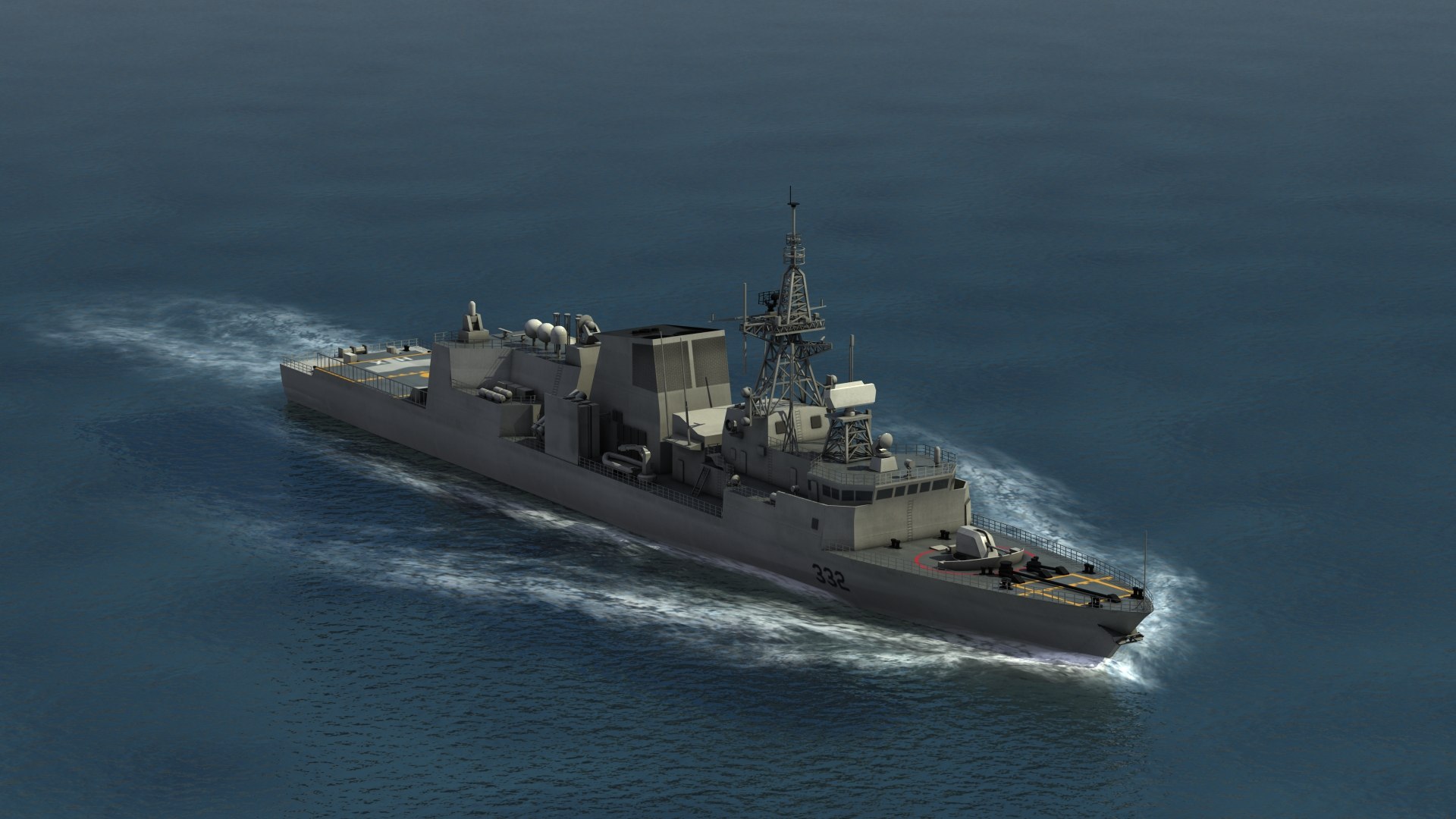 Updated halifax class model - TurboSquid 1517660