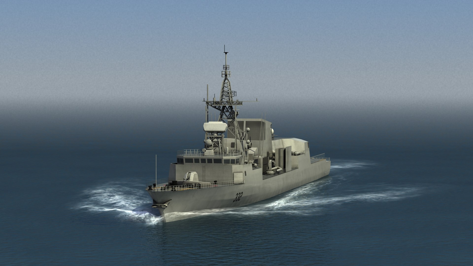 Updated halifax class model - TurboSquid 1517660