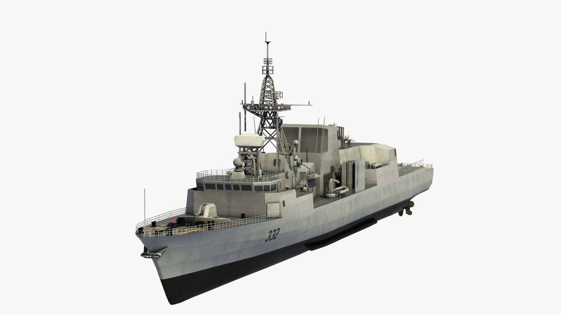 Updated halifax class model - TurboSquid 1517660