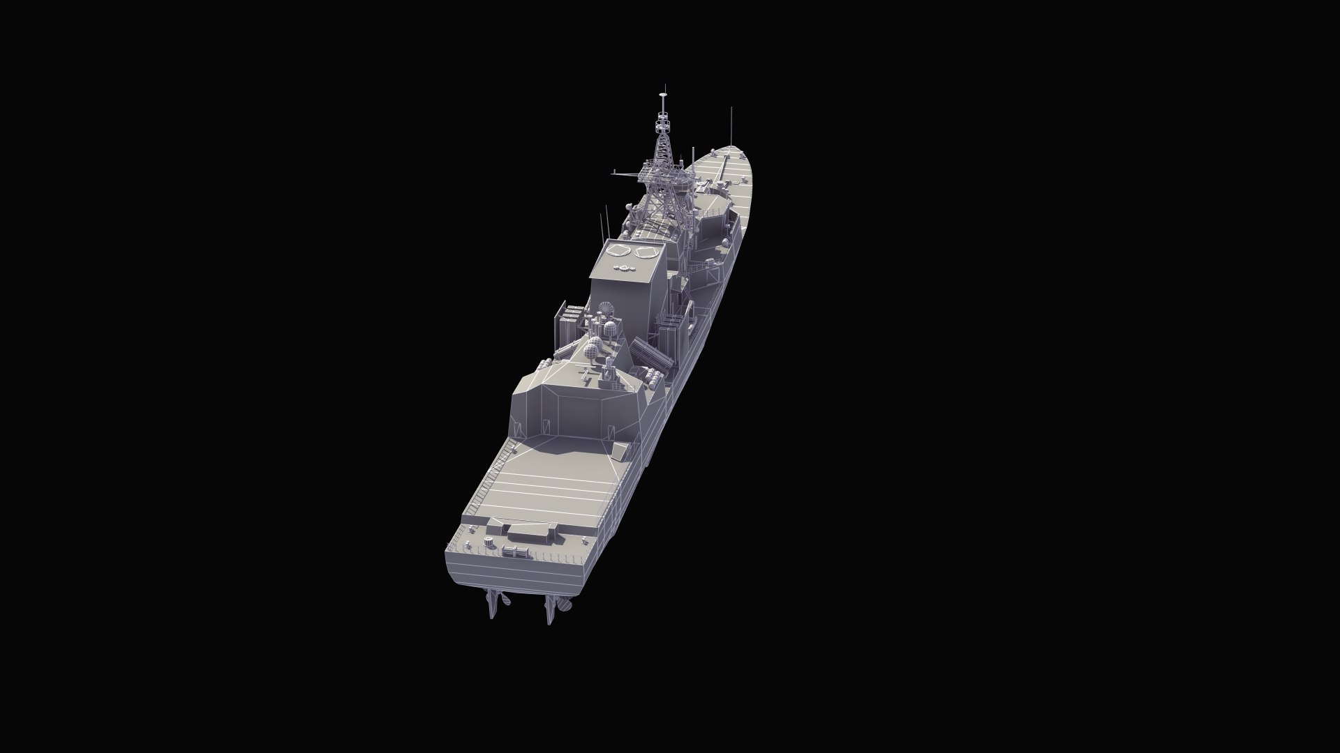 Updated halifax class model - TurboSquid 1517660