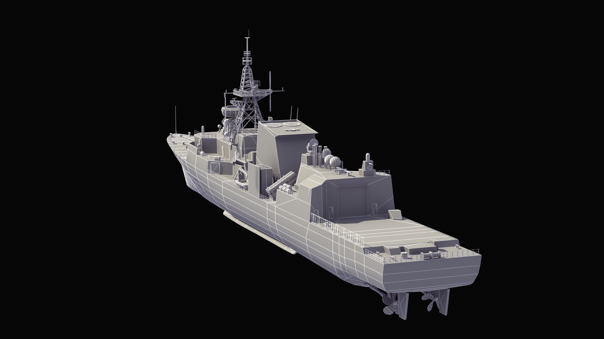 Updated halifax class model - TurboSquid 1517660
