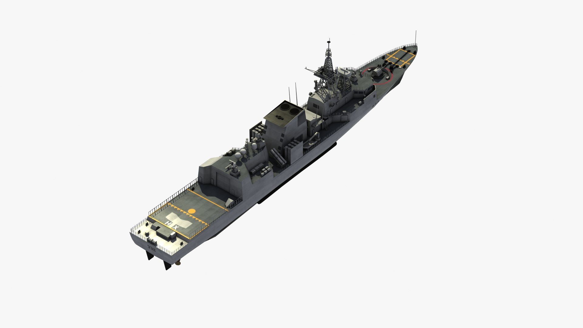 Updated halifax class model - TurboSquid 1517660