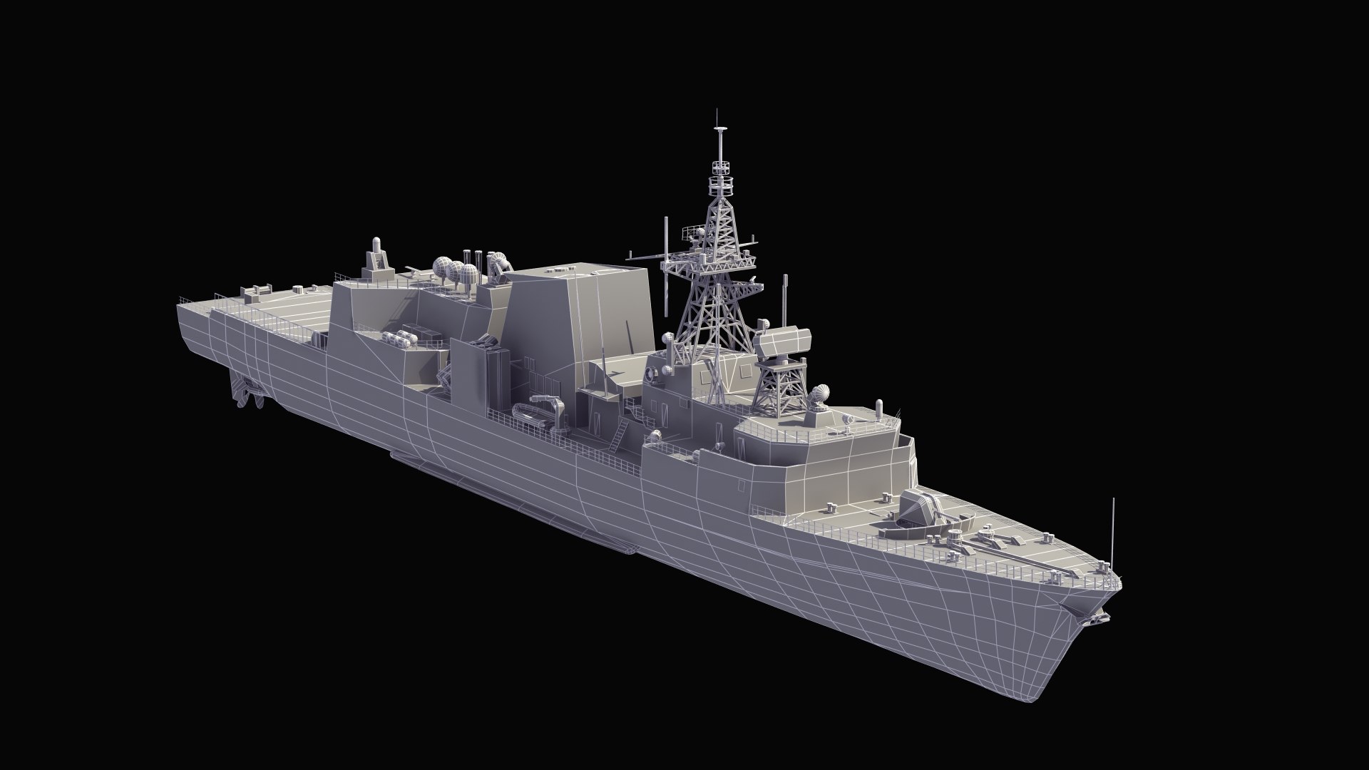 Updated halifax class model - TurboSquid 1517660