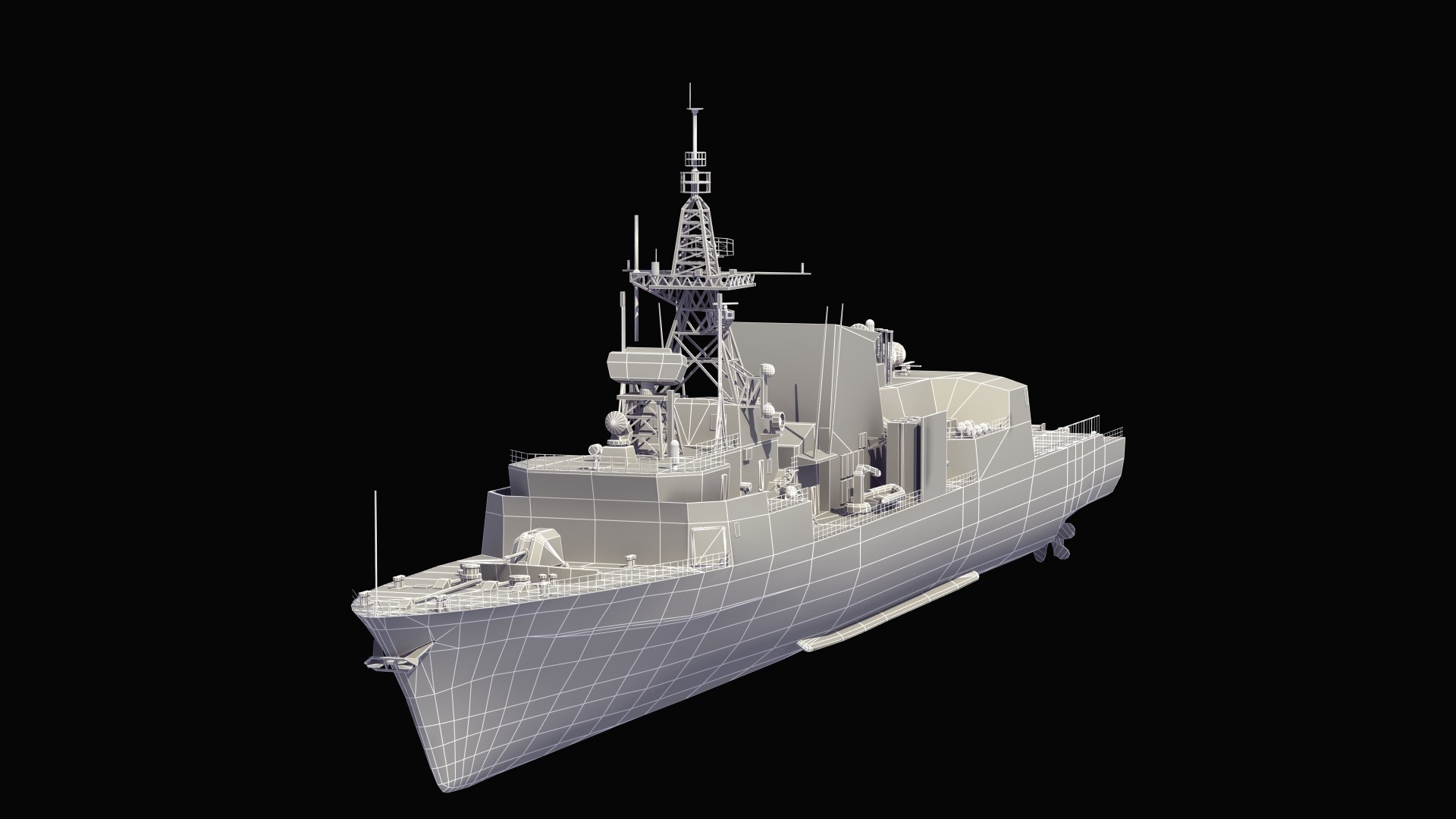 Updated halifax class model - TurboSquid 1517660