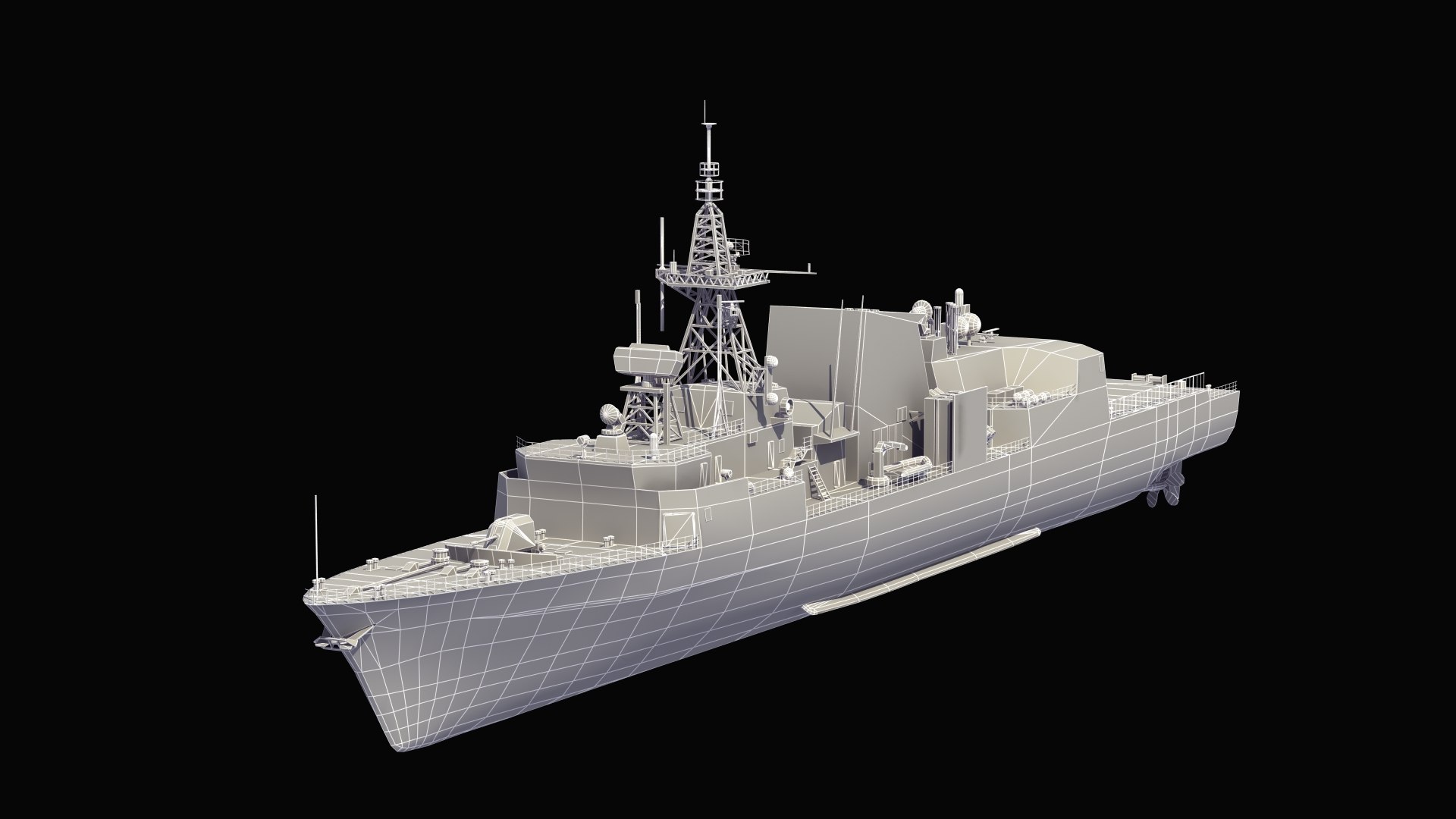 Updated halifax class model - TurboSquid 1517660