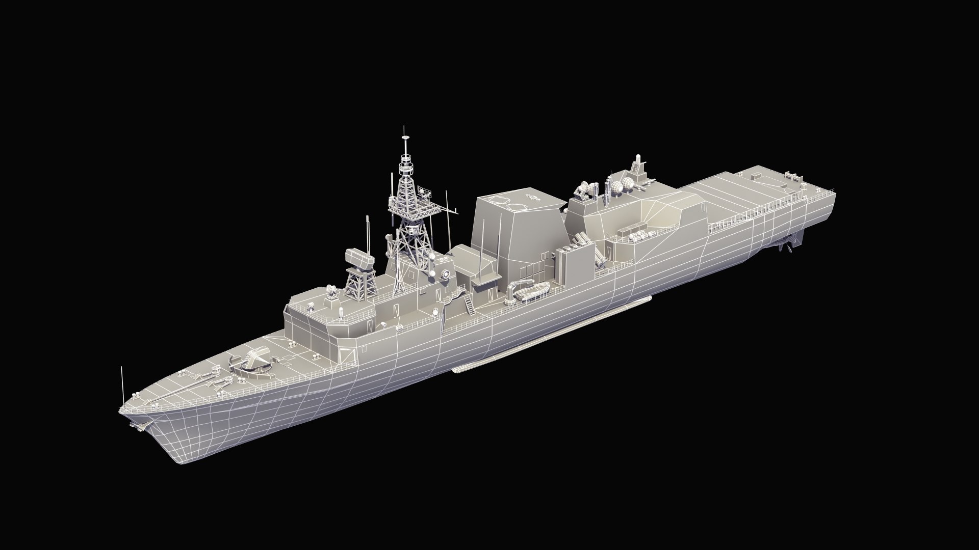 Updated halifax class model - TurboSquid 1517660