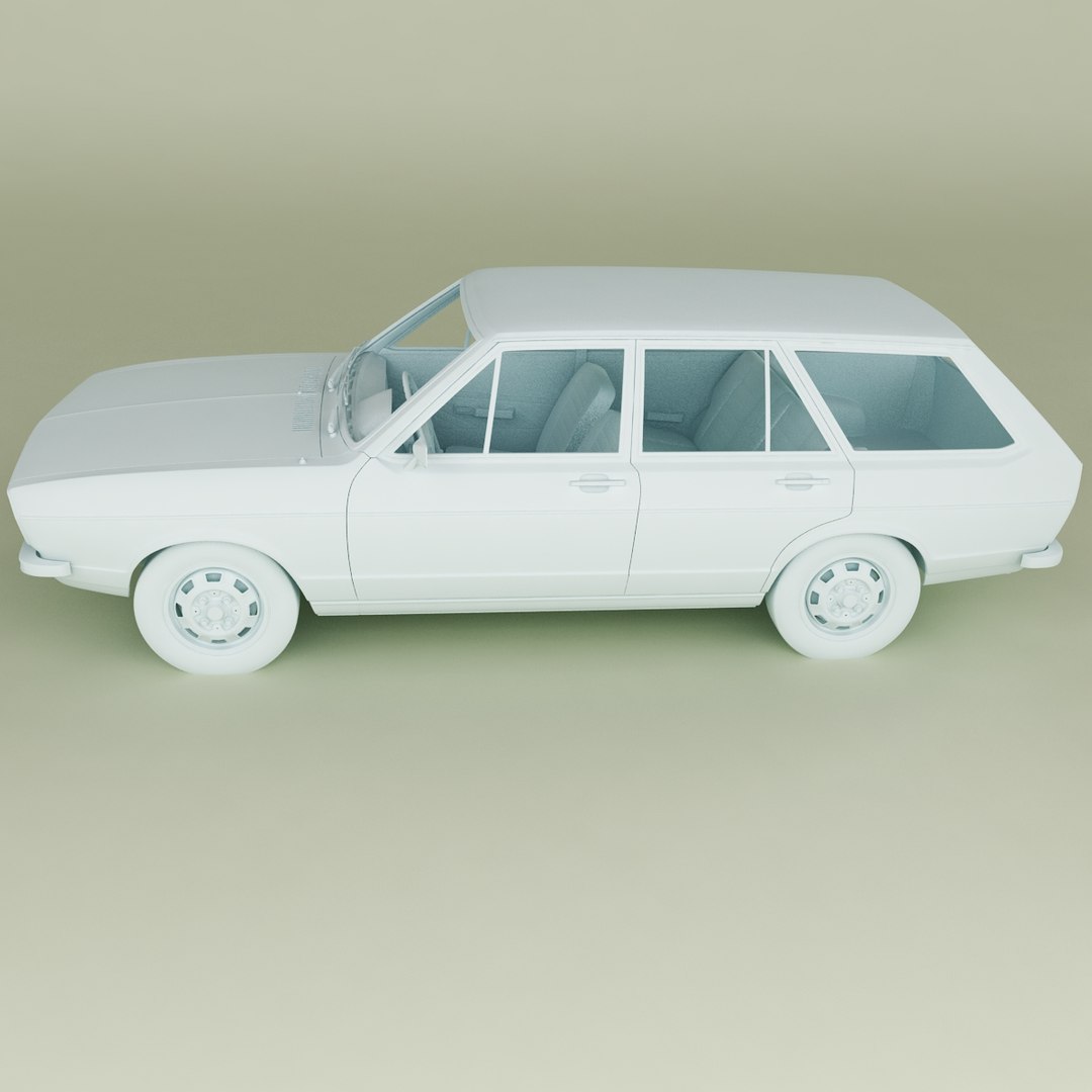 3D Volkswagen Passat B1 Variant Model - TurboSquid 2310001