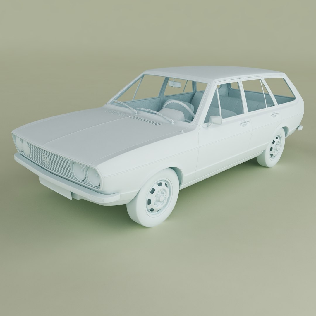 3D Volkswagen Passat B1 Variant Model - TurboSquid 2310001
