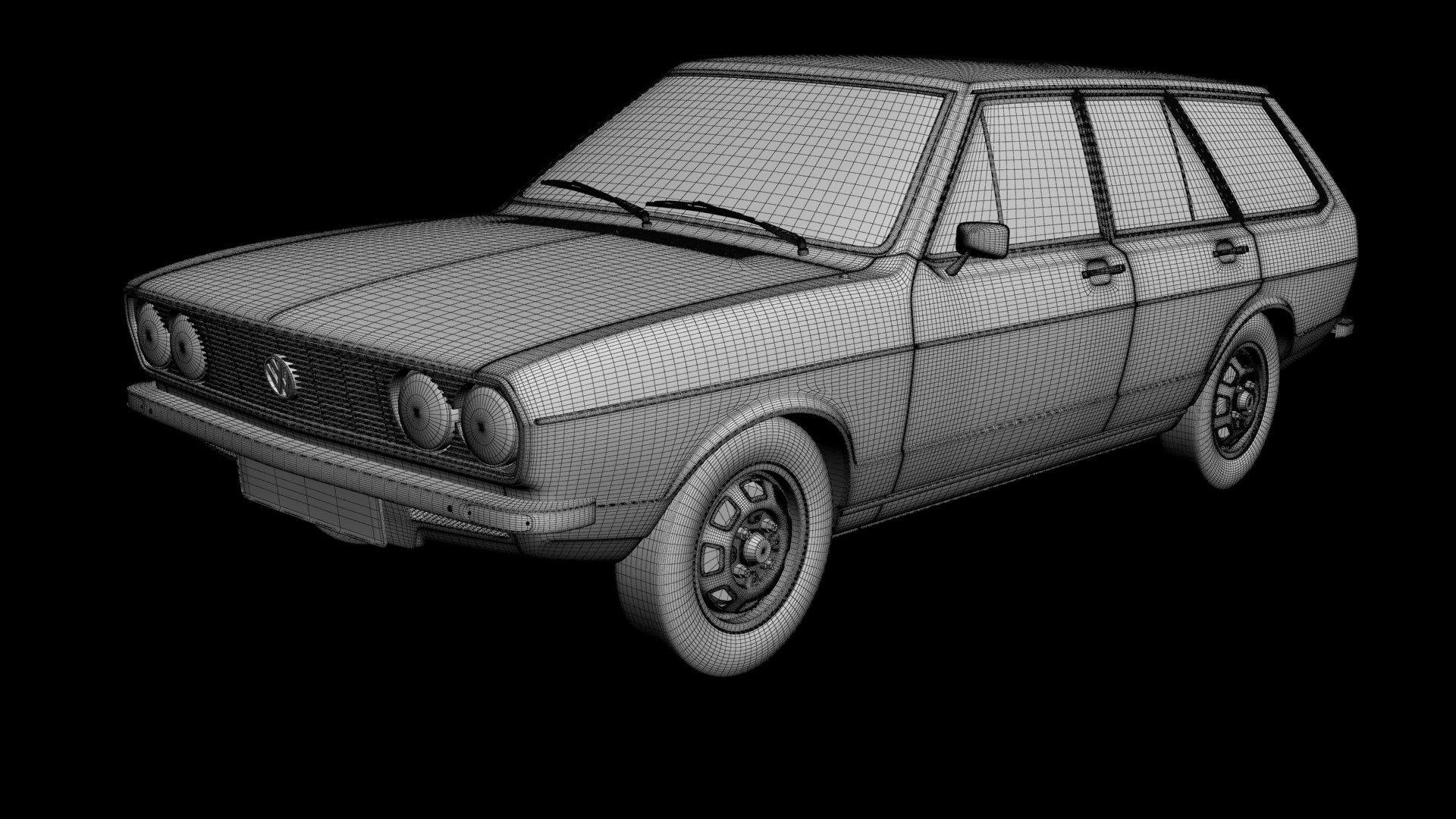 3D Volkswagen Passat B1 Variant Model - TurboSquid 2310001
